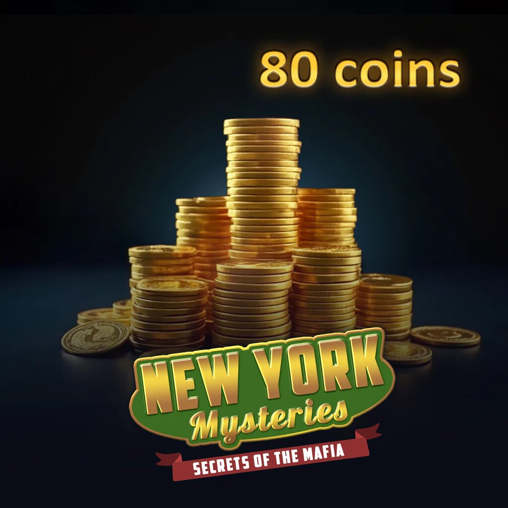 Дополнение New York Mysteries 1: Secrets of the Mafia - 80 coins, цифровое издание PlayStation 5, регион Турция / код пополнения баланса