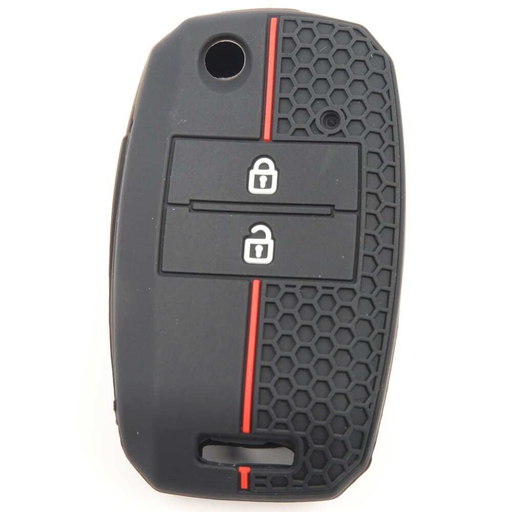 Силиконовый чехол для ключа автомобиля для Kia Rio, Sportage, Sorento, Soul, Optima, Forte, Sedona, Ceed, Picanto, Niro, Stonic, черный, защита от царапин, пыли и ударов, мягкий, прочный, легкая установка, плотное прилегание
