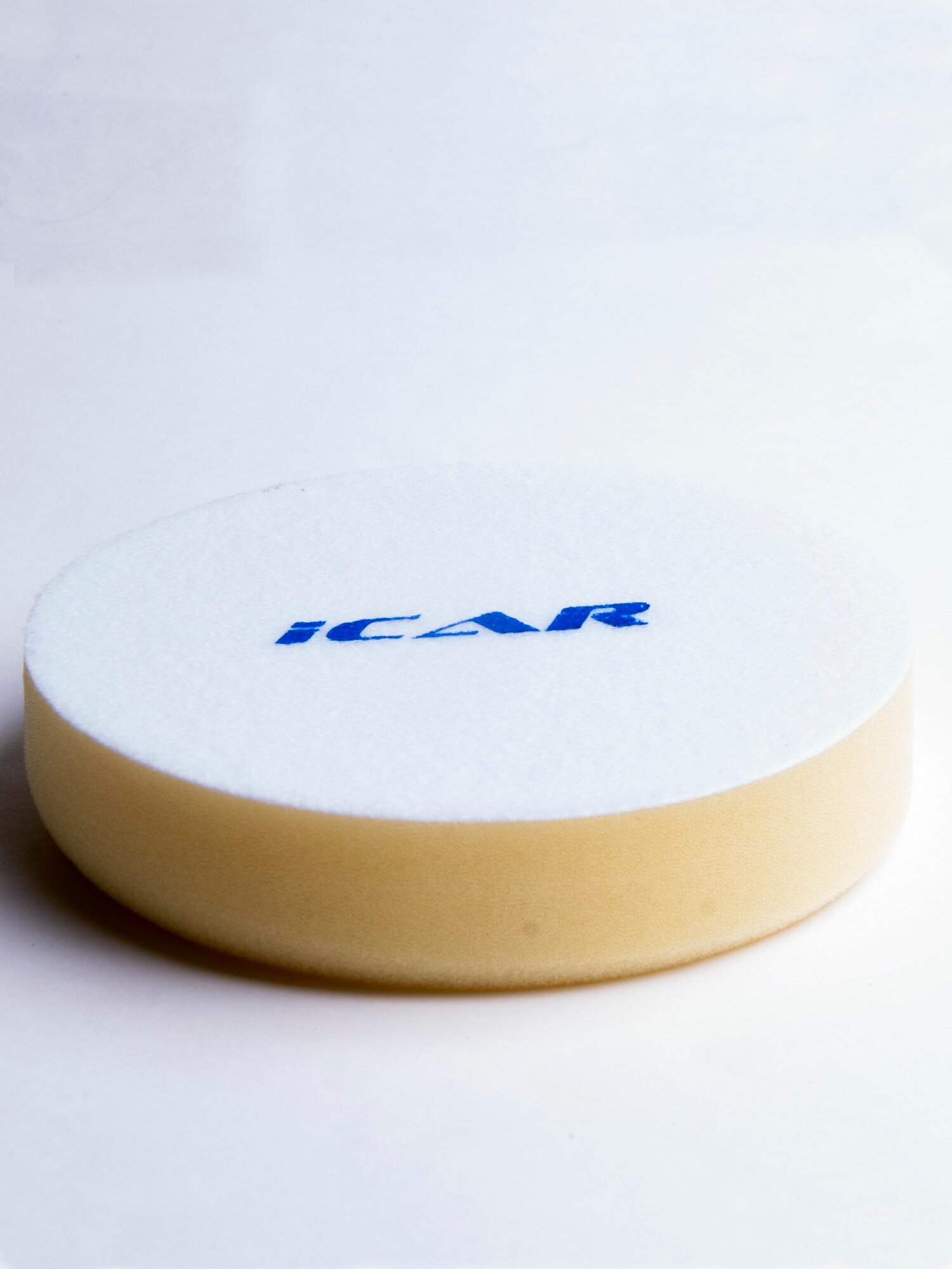 Полировальный поролоновый круг ICAR Medium soft YELLOW, (велкро 150mm), 150*30мм, средне-мягкий, желтый