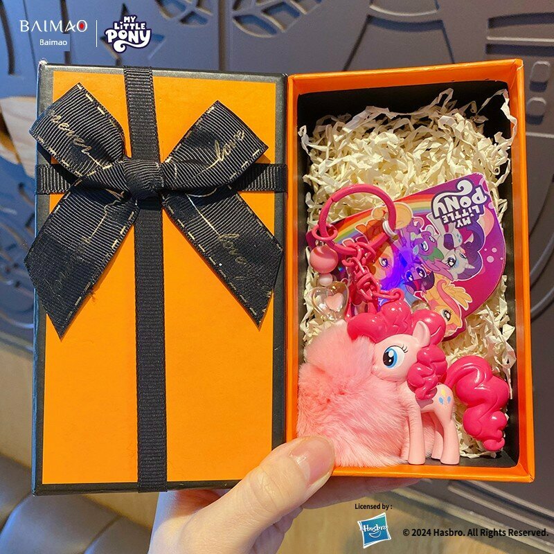 Плюшевый ключен с Пинки Пай из My Little Pony, серия Furry с оранжевой коробкой, мягкий милый дизайн