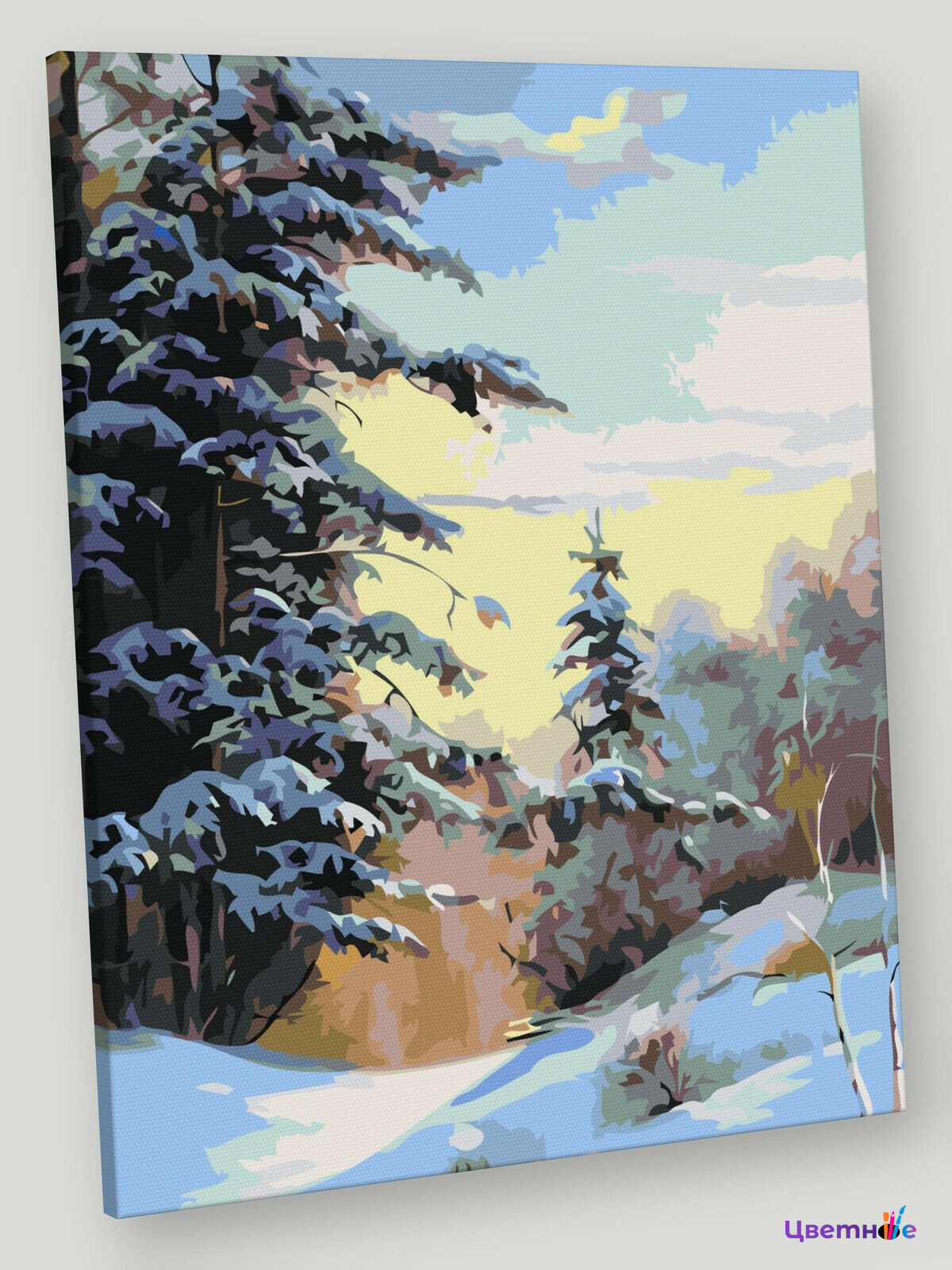 Картина по номерам «Зимний лес», 40x50 см, Живопись по Номерам