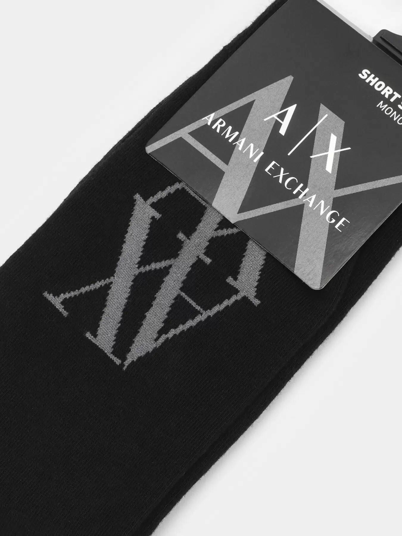 Носки Armani Exchange, размер Б/Р, черный — фото 1