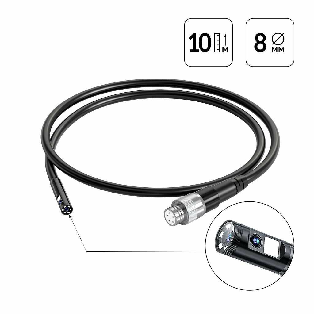 IC-VP112A-10-8-2 Зонд для видеоэндоскопа iCartool IC-V112A, 2 камеры, 10 м, 8 мм iCartool