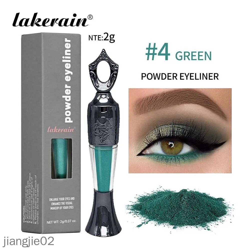Lakerain Подводка для глаз порошковая "Египетский стиль" #4 Green, 2г