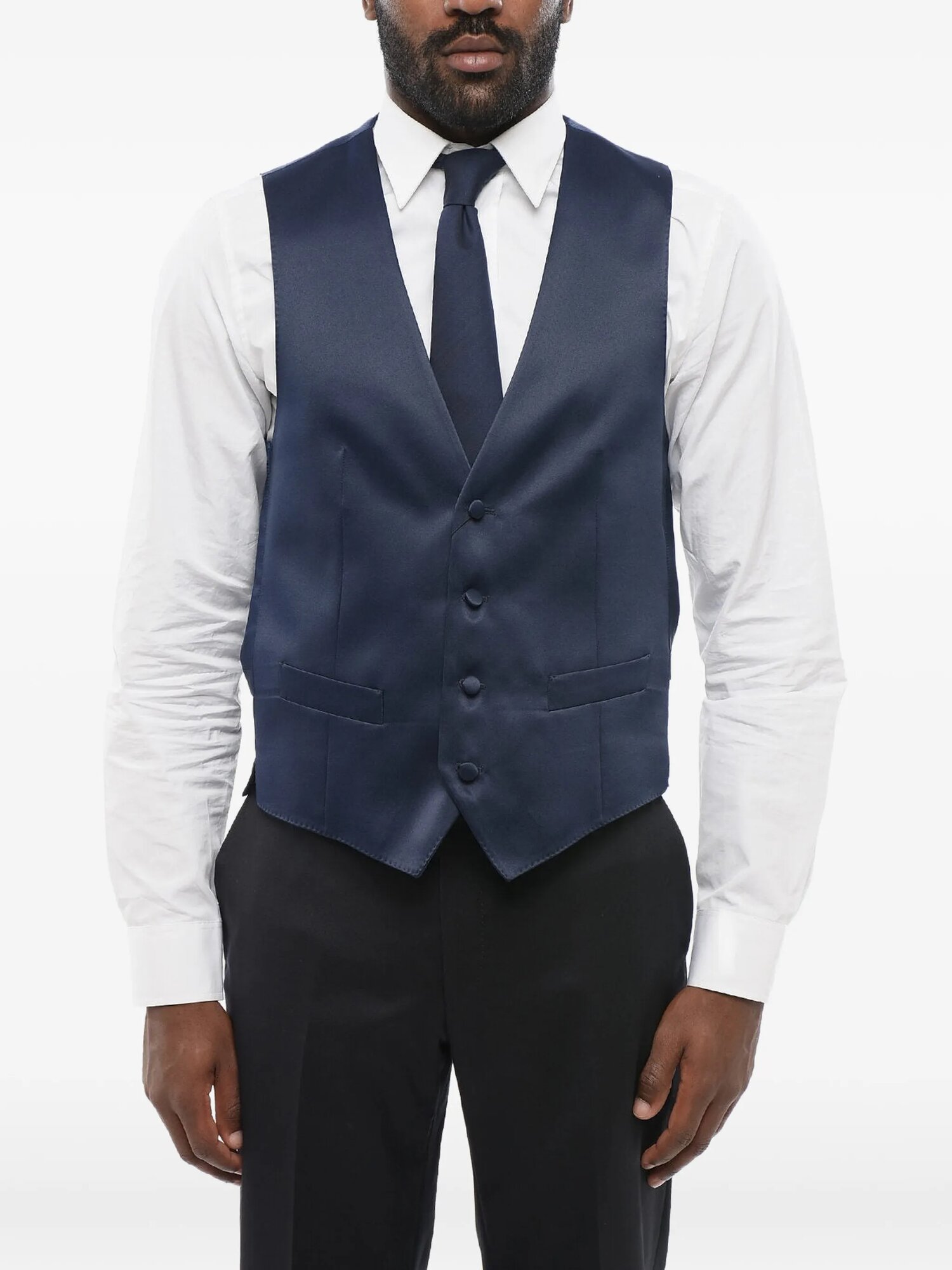 Пальто Satin piped-pocket waistcoat