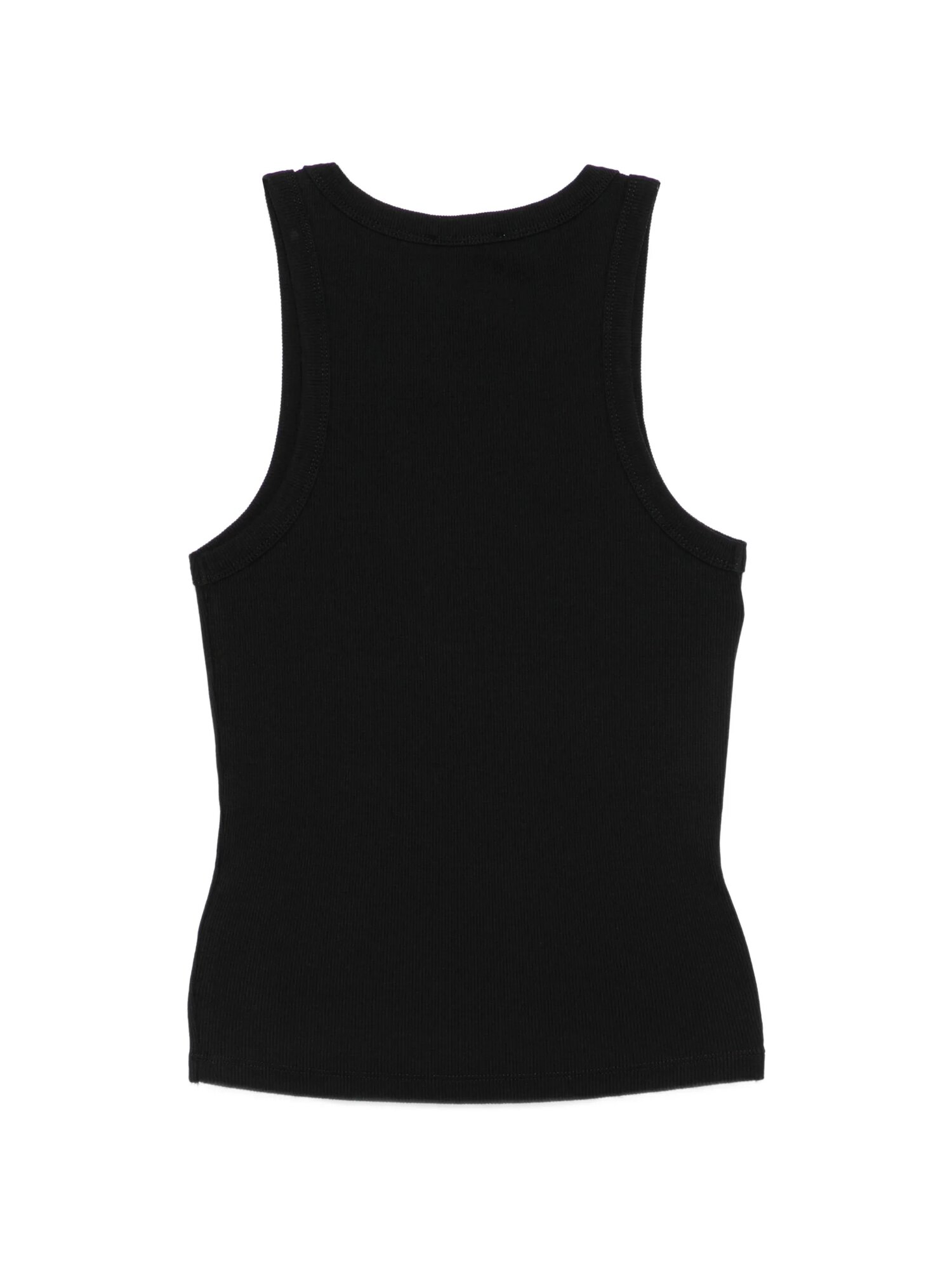Топ MC2 Saint Barth Ada logo-patch ribbed tank top, размер 42 — фото 1