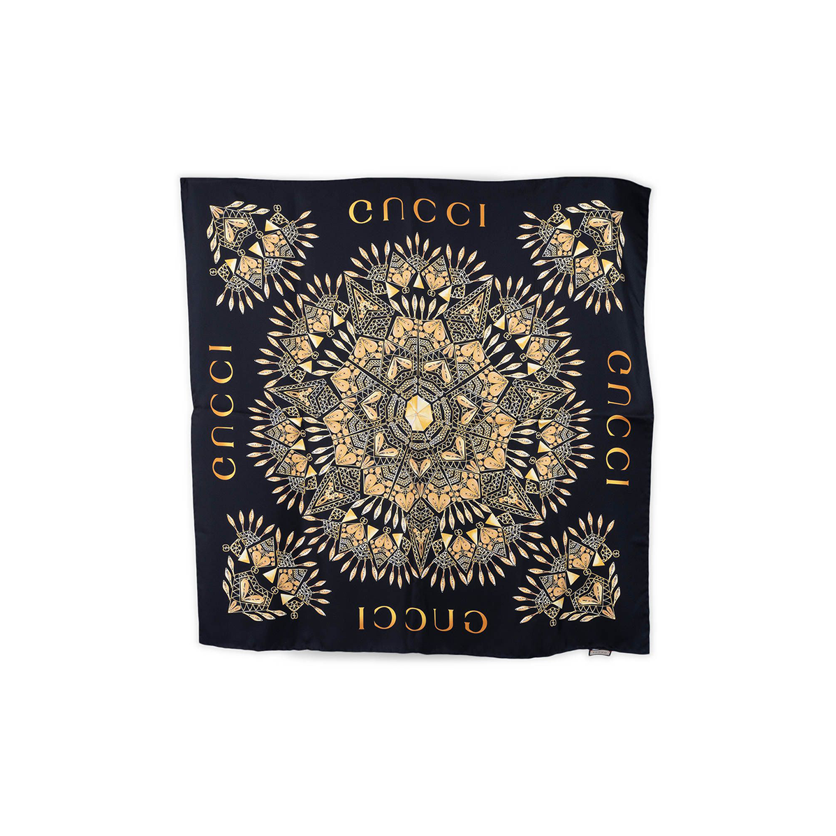Шарф GUCCI, черный — фото 1