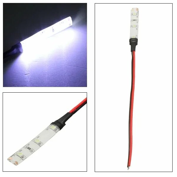 Светодиодная лента 12В, 3528 SMD, Cool white, IP65