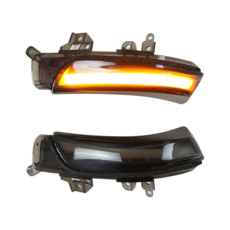 Заднее зеркало Toyota MARK X GRX130 2011-2016 с прямым стилем и желтыми потоковыми поворотниками