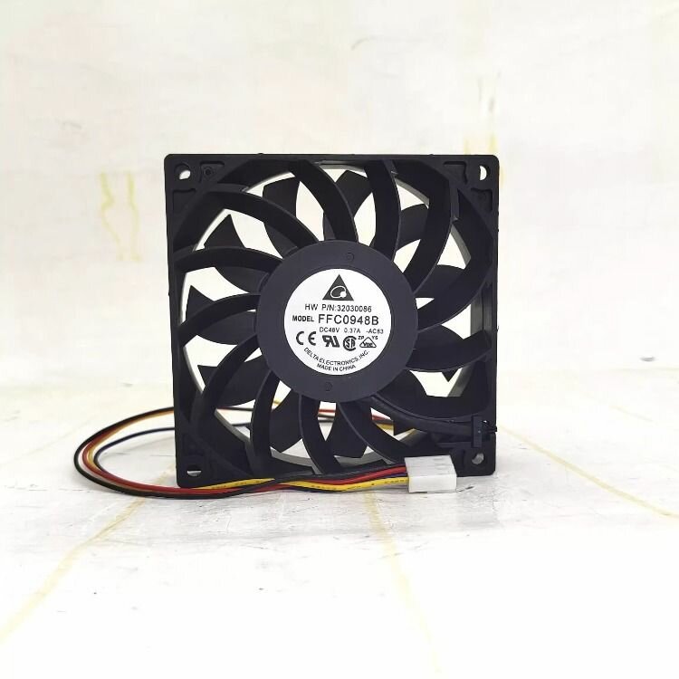Delta FFC0948B 48V 0.37A 9 см 90 * 90 * 25 мм 4-контактный вентиляторы -