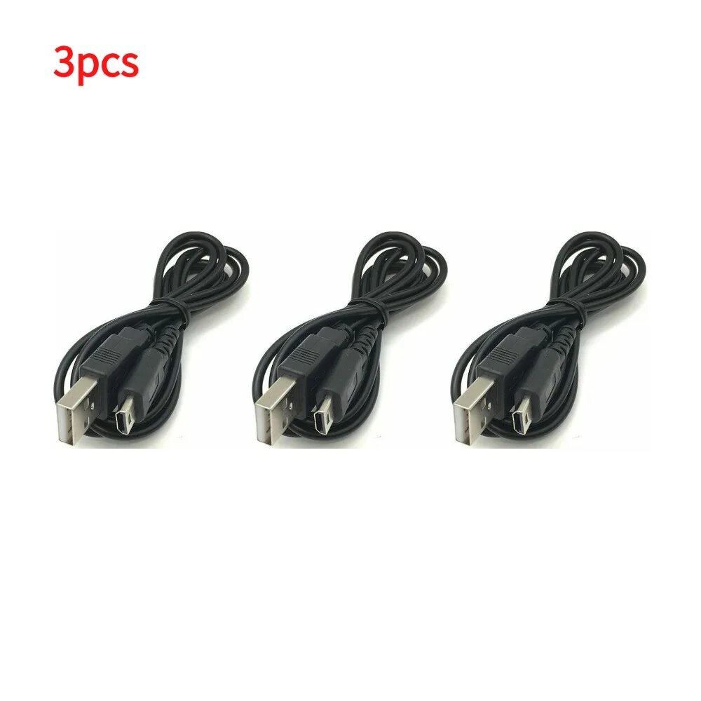 3шт. USB кабель для Nintendo DS Lite, черный
