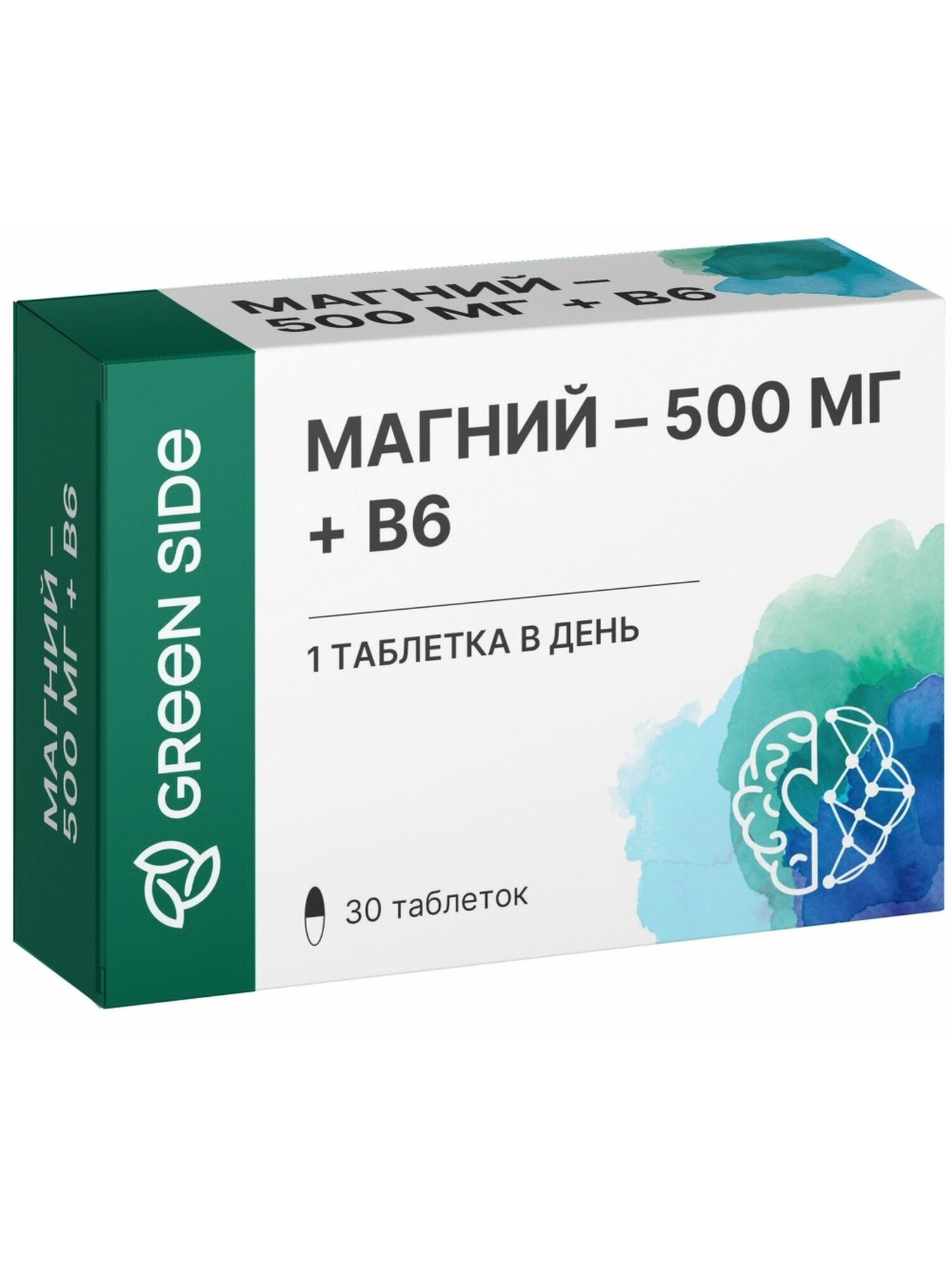 МАГНИЙ-500МГ+В6 N30 табл ПО 1500МГ — Таблетки массой 1500 мг - 30 штук в упаковке.