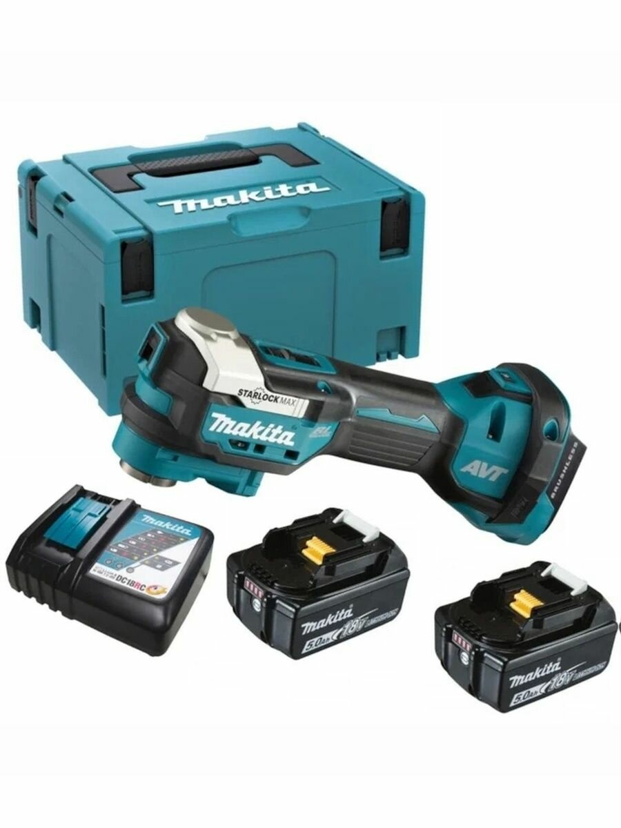 Реноватор Makita DTM52RTJX1 18В LXT 20000 кол/мин. (2АКБ 5Ач, З/У, Кейс)