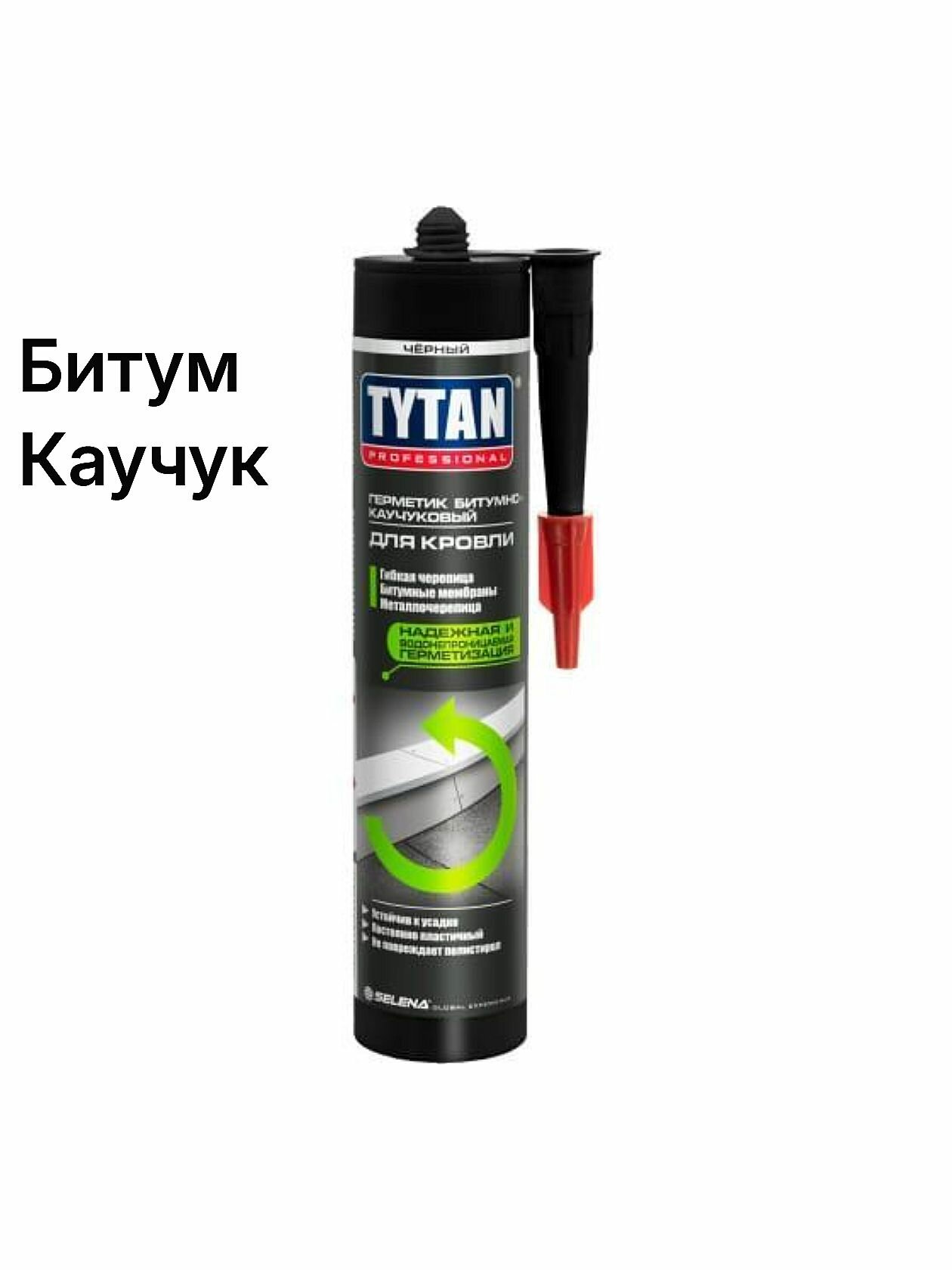 Tytan Professional Герметик Битумно-Каучуковый для Кровли, Черный 310мл