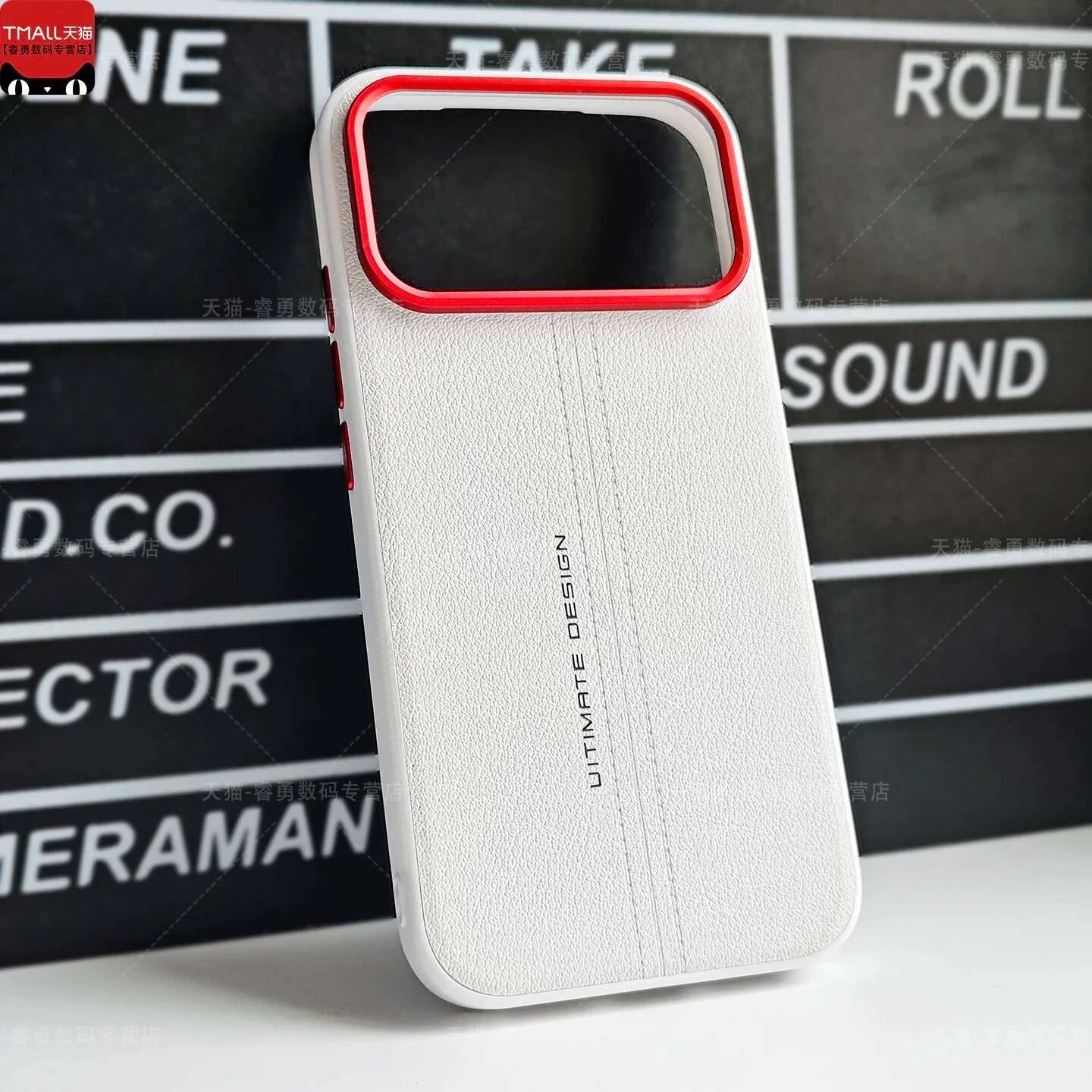 Белый чехол для Xiaomi POCO F8 Pro из искусственной кожи