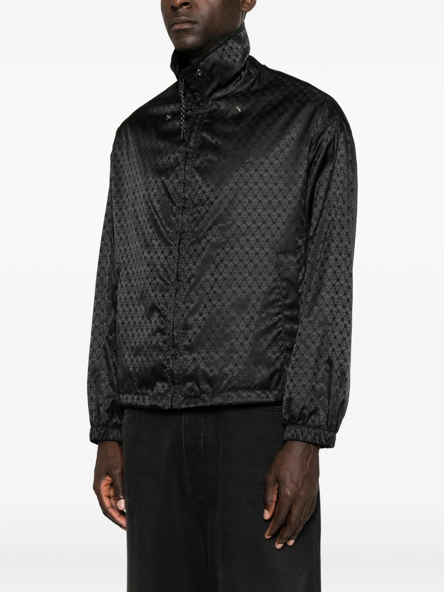Куртка Alexander McQueen Skull-jacquard jacket, размер 50 — фото 1