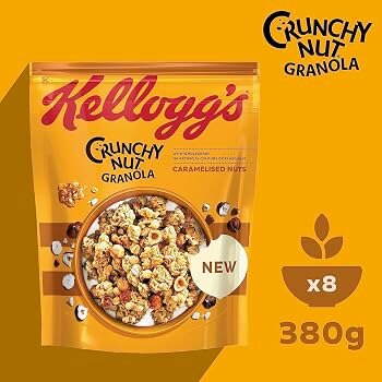 Мюсли Kellogg's Crunchy Nut Granola caramelised nuts 380г