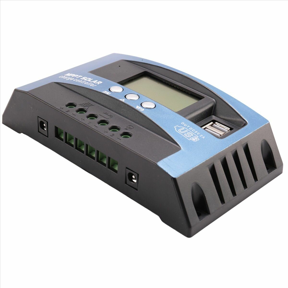 100A MPPT Солнечный контроллер заряда Двойной USB ЖК-дисплей 12V 24V Автоматический р автоматическое распознавание напряжения для солнечных панелей