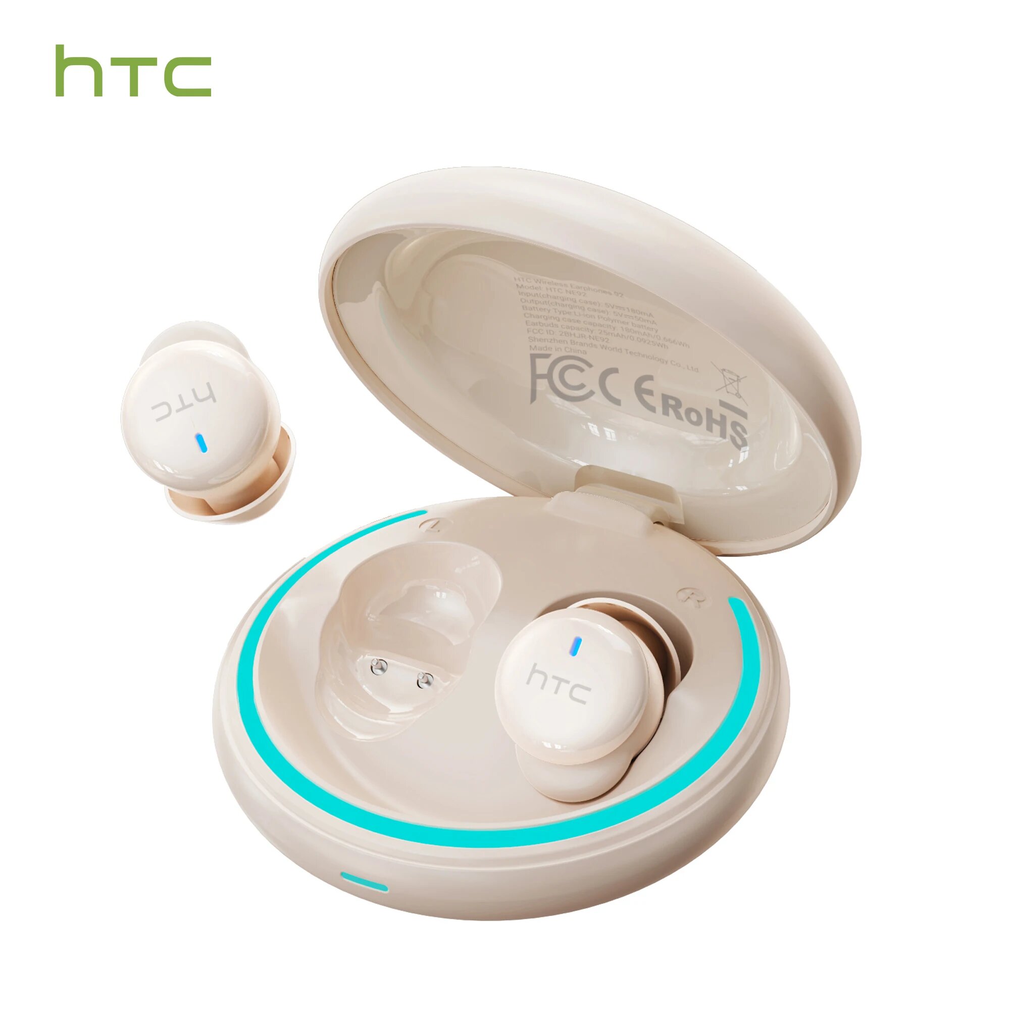 Беспроводные наушники HTC NE92 TWS Белый, White