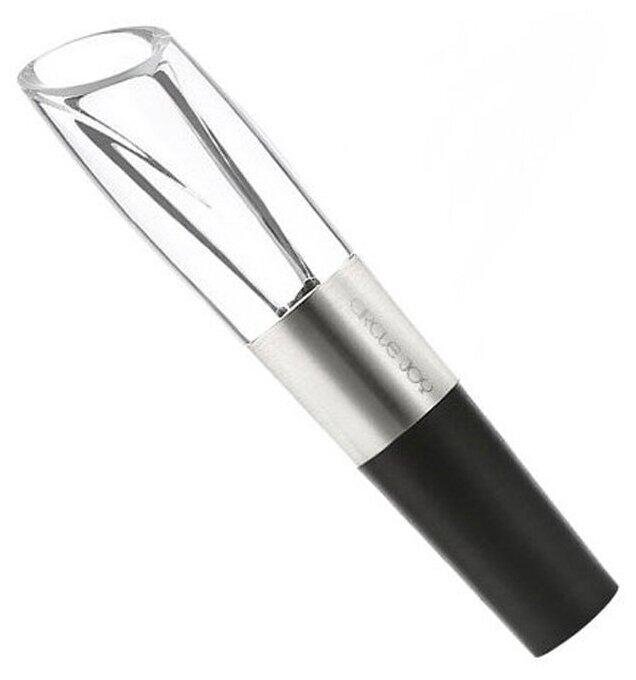 Аэратор для вина Circle Joy Wine Aerator & Pourer черный, серебристый