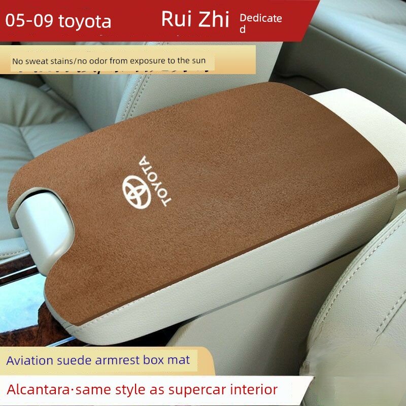 Toyota Mark X 2005-2009 Накладка на консоль салона автомобиля антипрокольная, бордовая