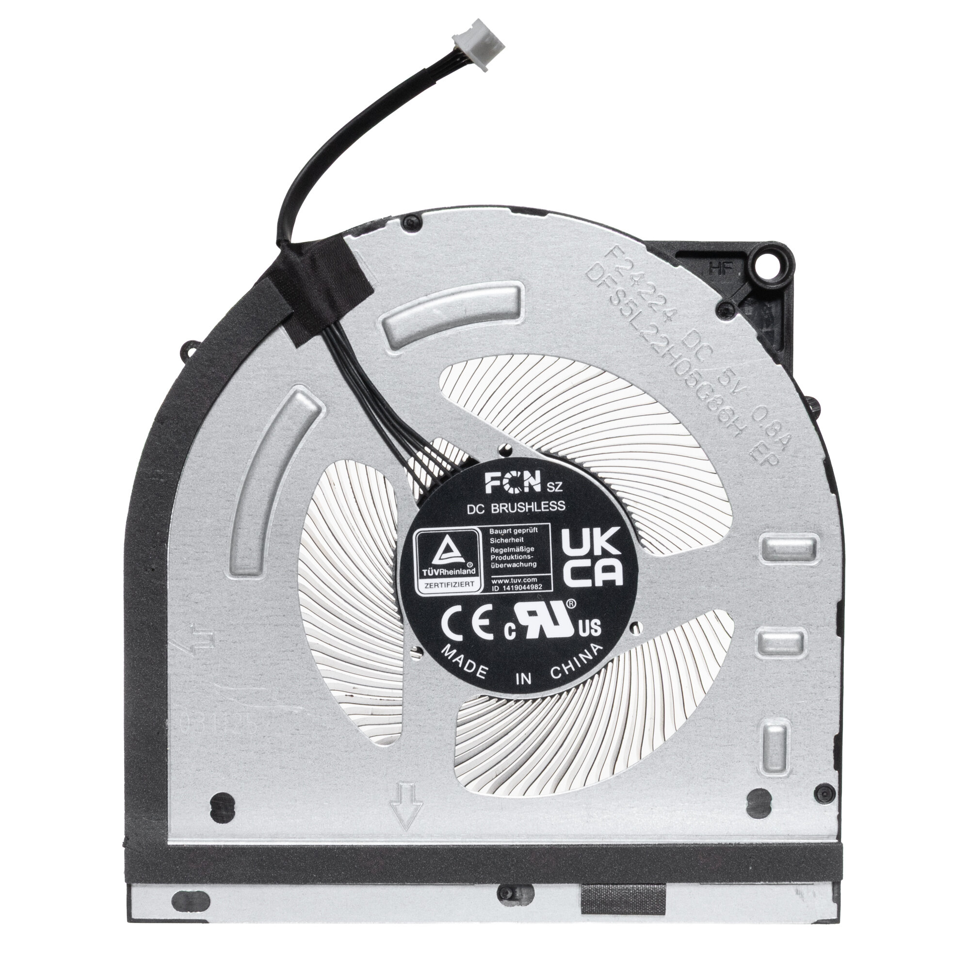 Кулер 5V для ноутбука Lenovo LOQ 15IRX9 / Lenovo LOQ 15ARP9 / Lenovo LOQ 15IAX9 / Lenovo LOQ 15IAX9I / B8509ASHSF2301TN / BAPA0908R5HY007 / BN8508S5H-002P - 4 pin CPU