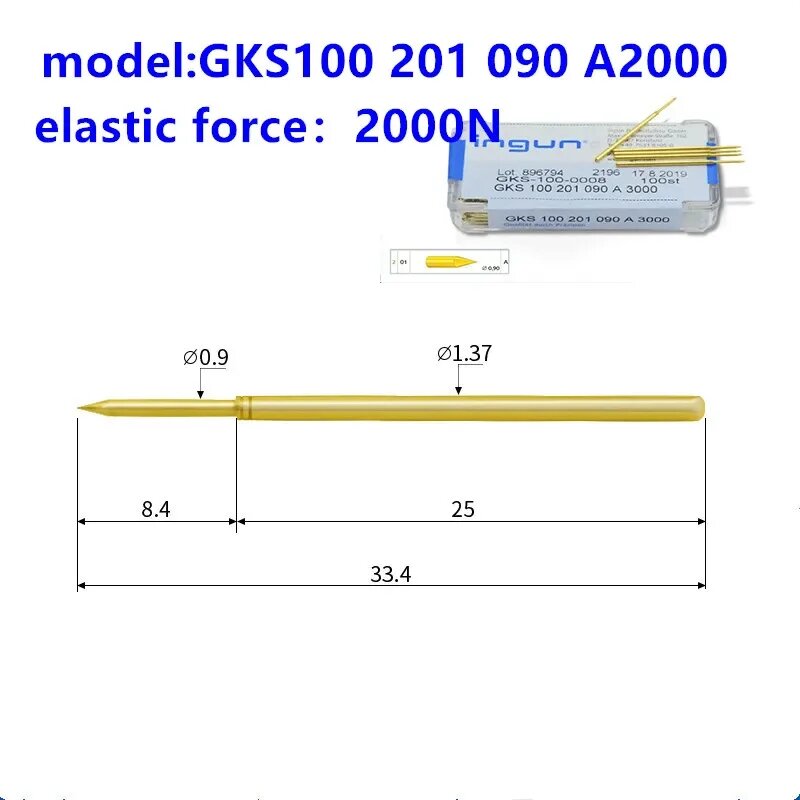 Стальные зонды INGUN GKS100 201 090 A2000/A3000 100 шт GKS100 201 090 A3000
