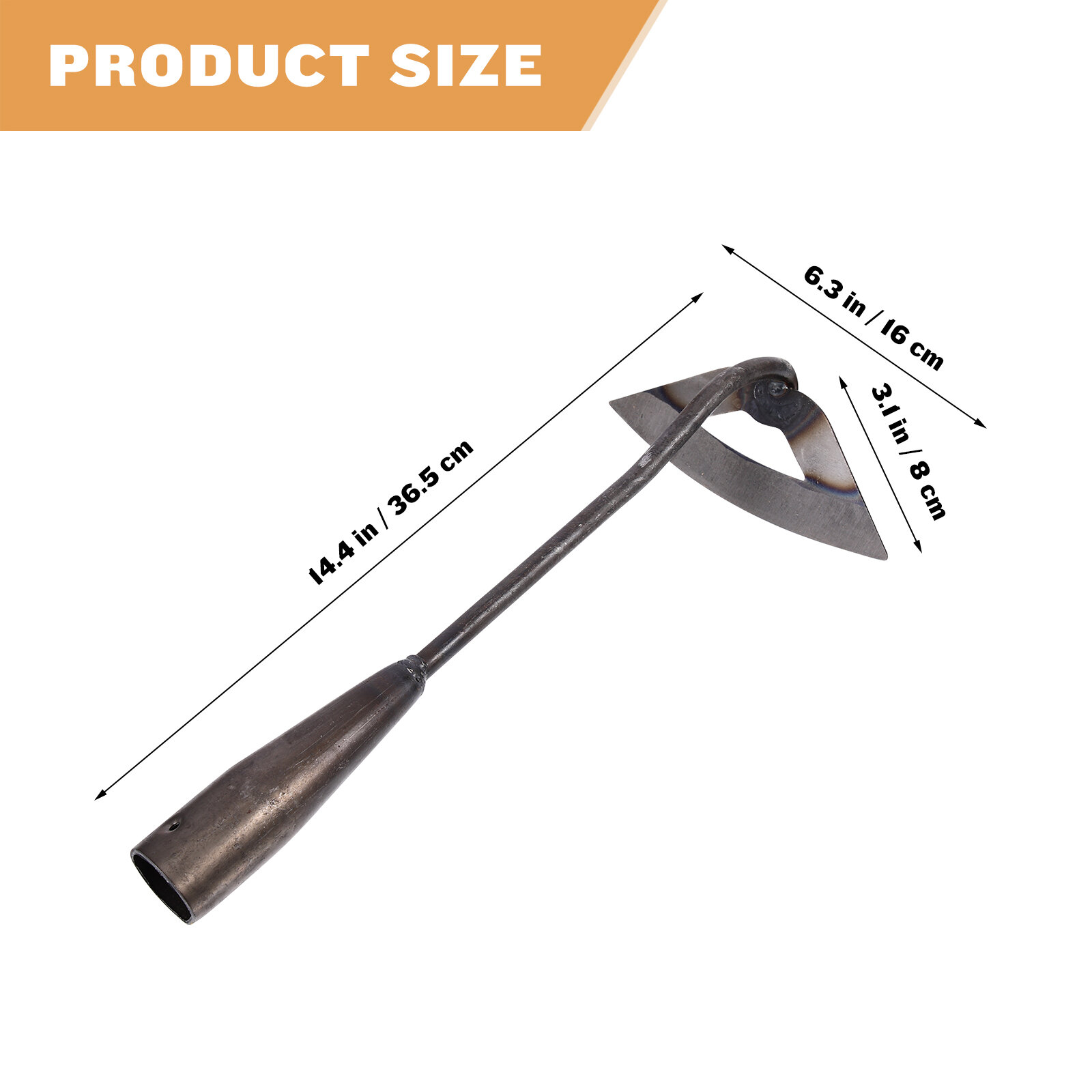 Садовый Прямоугольный Мотыг hand Hoe Для Работ На Участке 36.5X16Cm