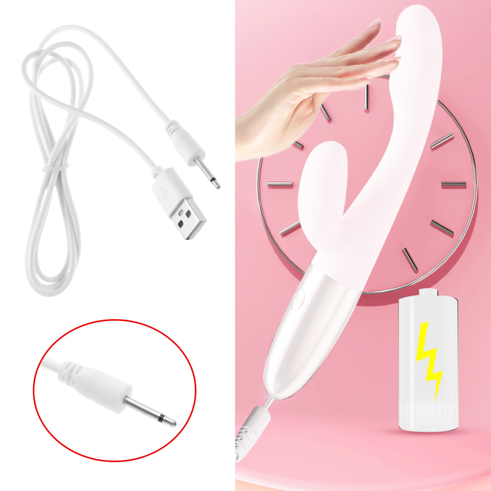 Кабель для зарядки USB DC 2 шт, 1 м, USB 2.0 на 2,5 мм с иглой для устройств с круглым разъемом постоянного тока