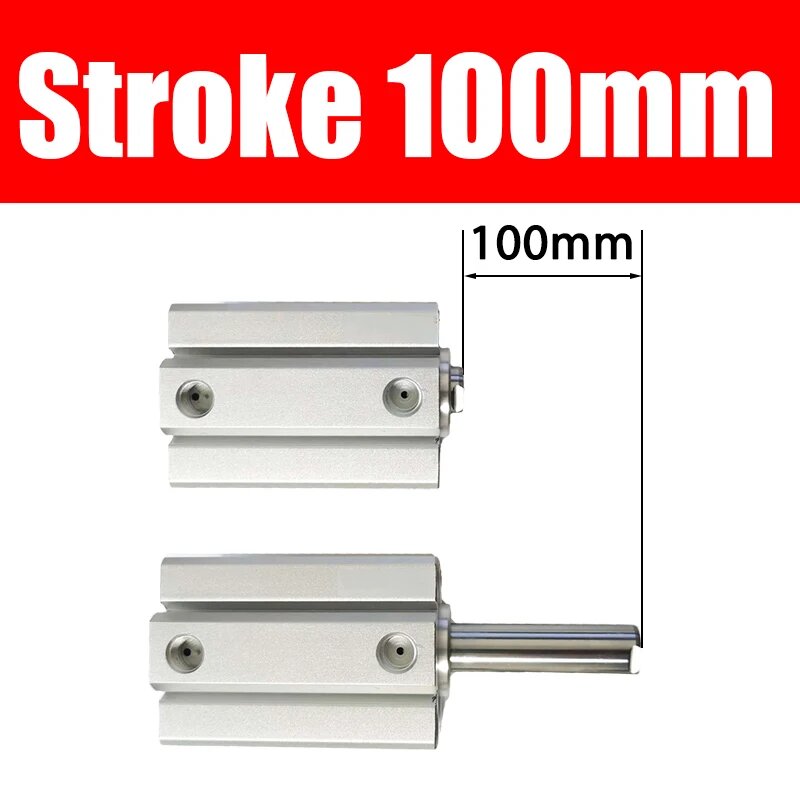 Пневматический цилиндр SDA16 из алюминиевого сплава BORE 25mm, Stroke 100mm