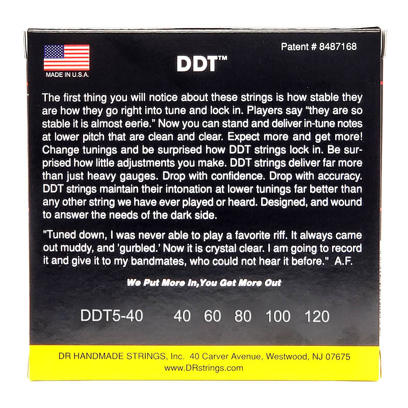 DR Strings DDT5-40 Drop Down Tuning 40-120 — фото 1