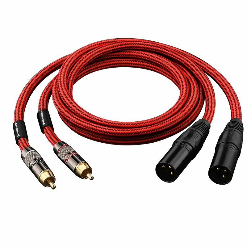 ATAUDIO Hi-Fi RCA-XLR кабель 6N OFC RCA to XLR Male, 1 м
