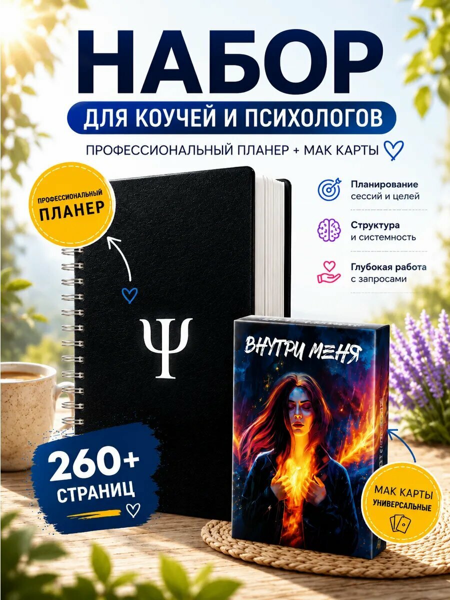 Планер психолога и метафорические карты универсальные EZOTERIUM