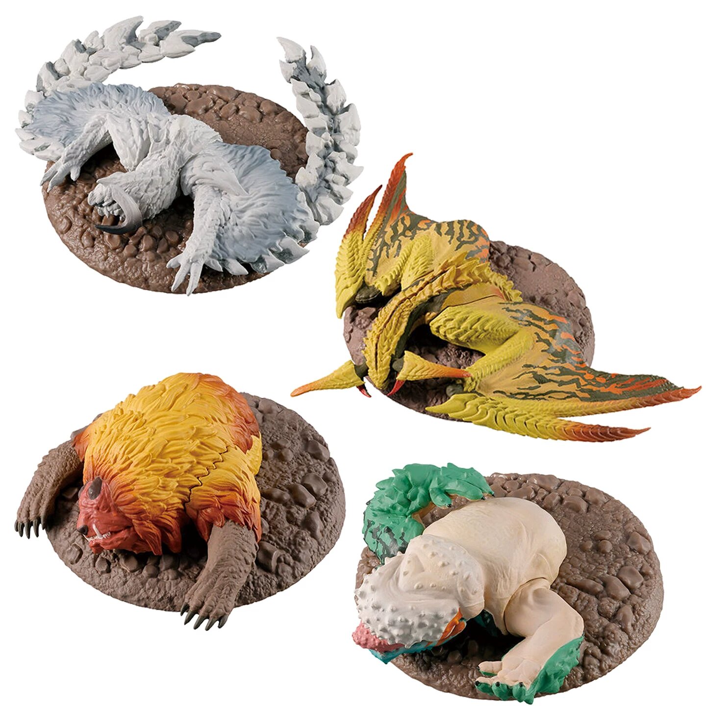 В наличии: Модные коллекционные фигурки Bandai Gashapon Monster Hunter Capture Team Lockblade Dragon, Thunder Dragon,