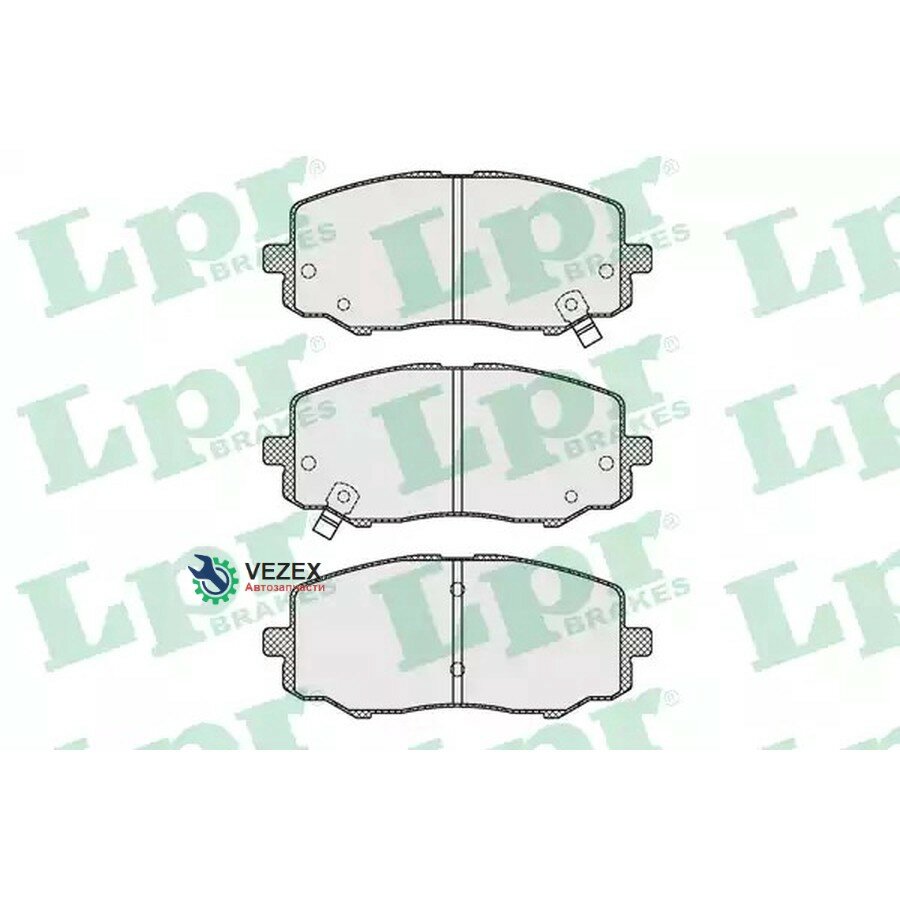 LPR 05P1633 Комплект тормозных колодок 05P1633