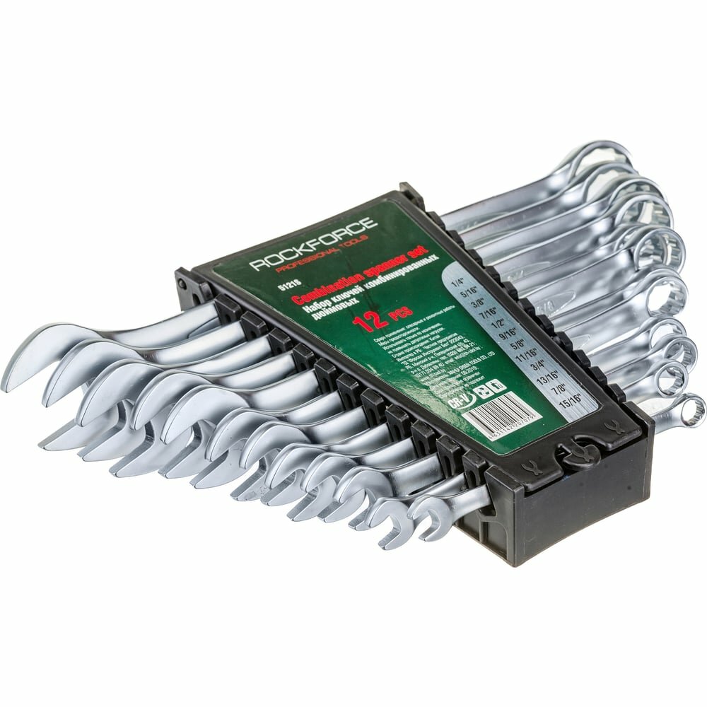 Набор комбинированных дюймовых ключей Rockforce 12пр. RF-5121S(47121)