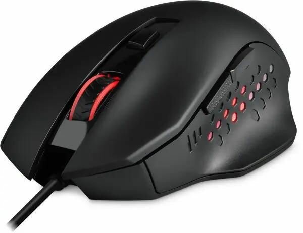 Игровая мышь REDRAGON GAINER чёрная (USB, 6 кнопок, 3200 Dpi, подсветка 7 цветов)
