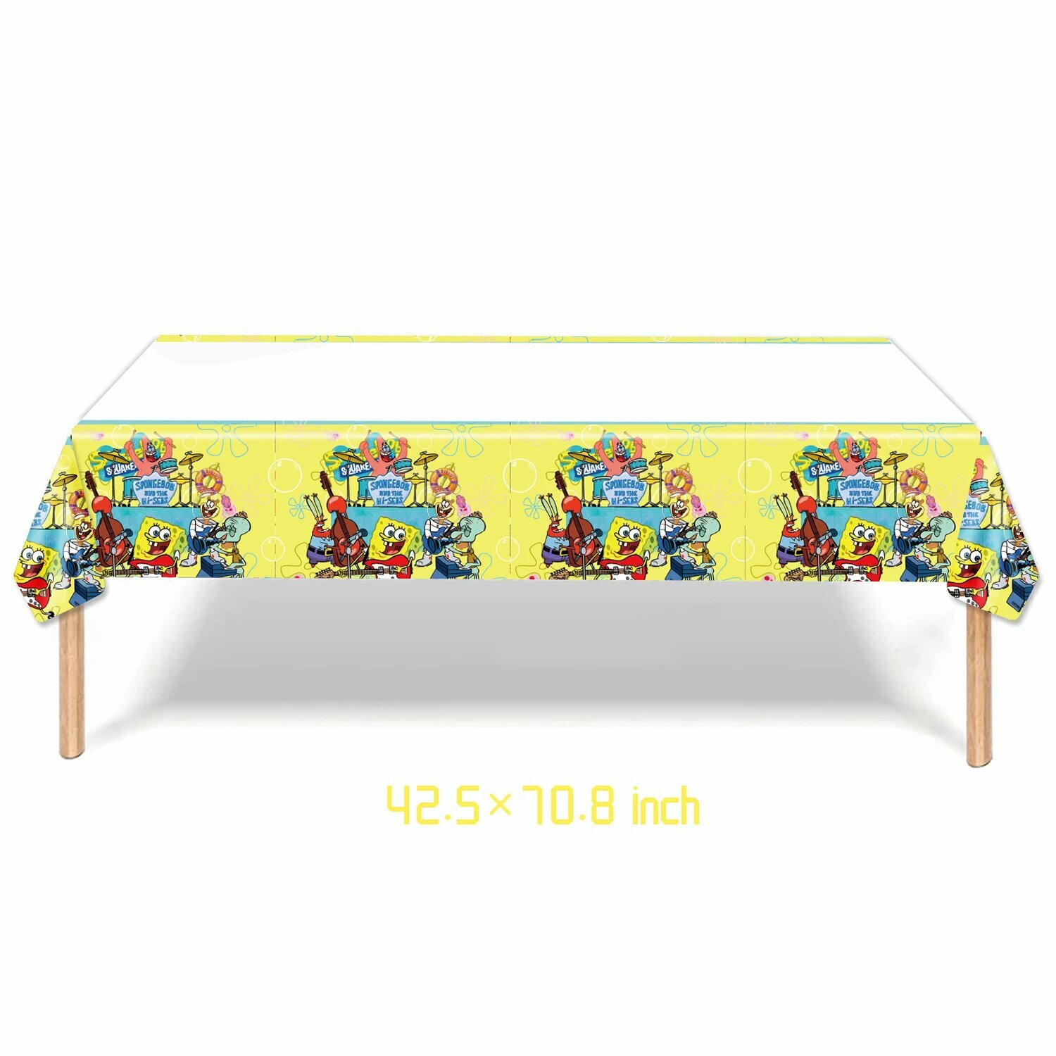Тканевая скатерть Губка Боб, 42.5x70.8 дюймов, Цвет: 1pc tablecloth