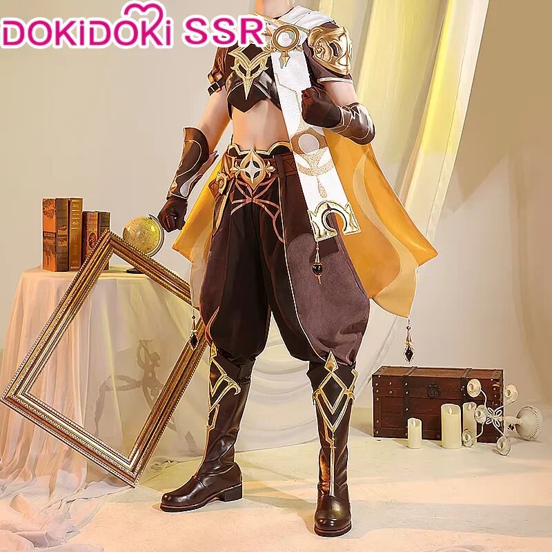Костюм для косплея Genshin Impact Traveler Aether L, Costume and Wig, PRE-SALE