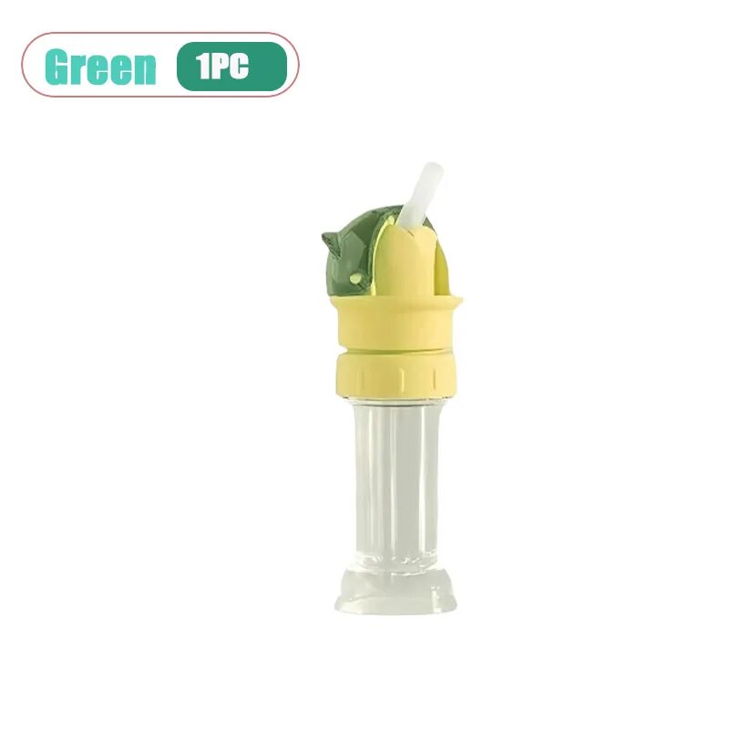 Крышка для бутылки в форме кошки Green-1pc