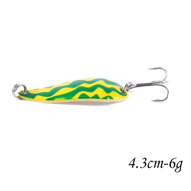 Блесна металлическая зеленая HENGJIA 4.3cm-6g SP029-7