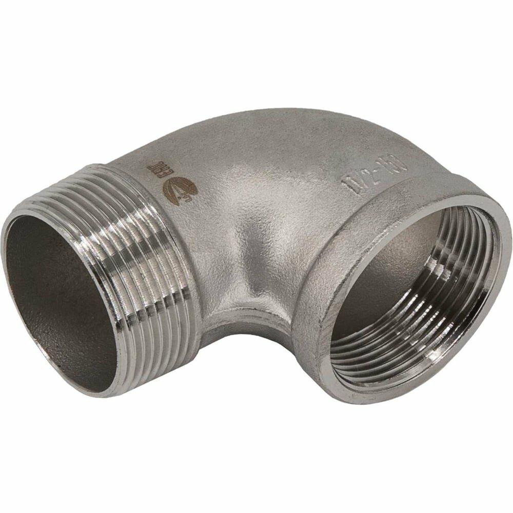 Отвод резьбовой NEWKEY вр/нр, нержавеющая сталь AISI304 DN40 (1_1/2), (CF8), PN16 NK-FEDM40/4