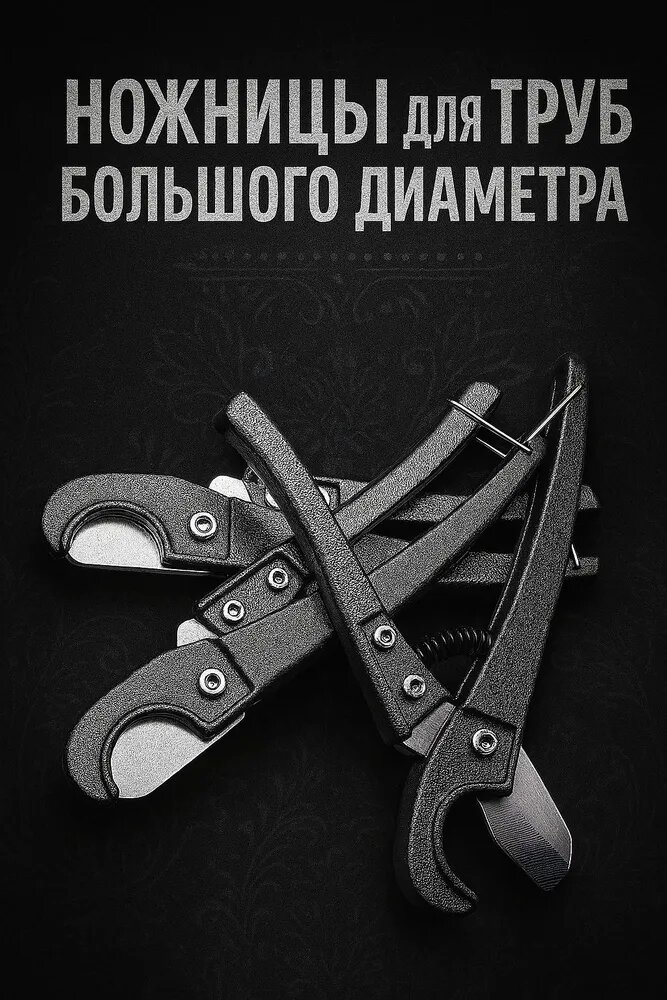 Ножницы для резки пластиковых труб ЛОМ, полуавтомат