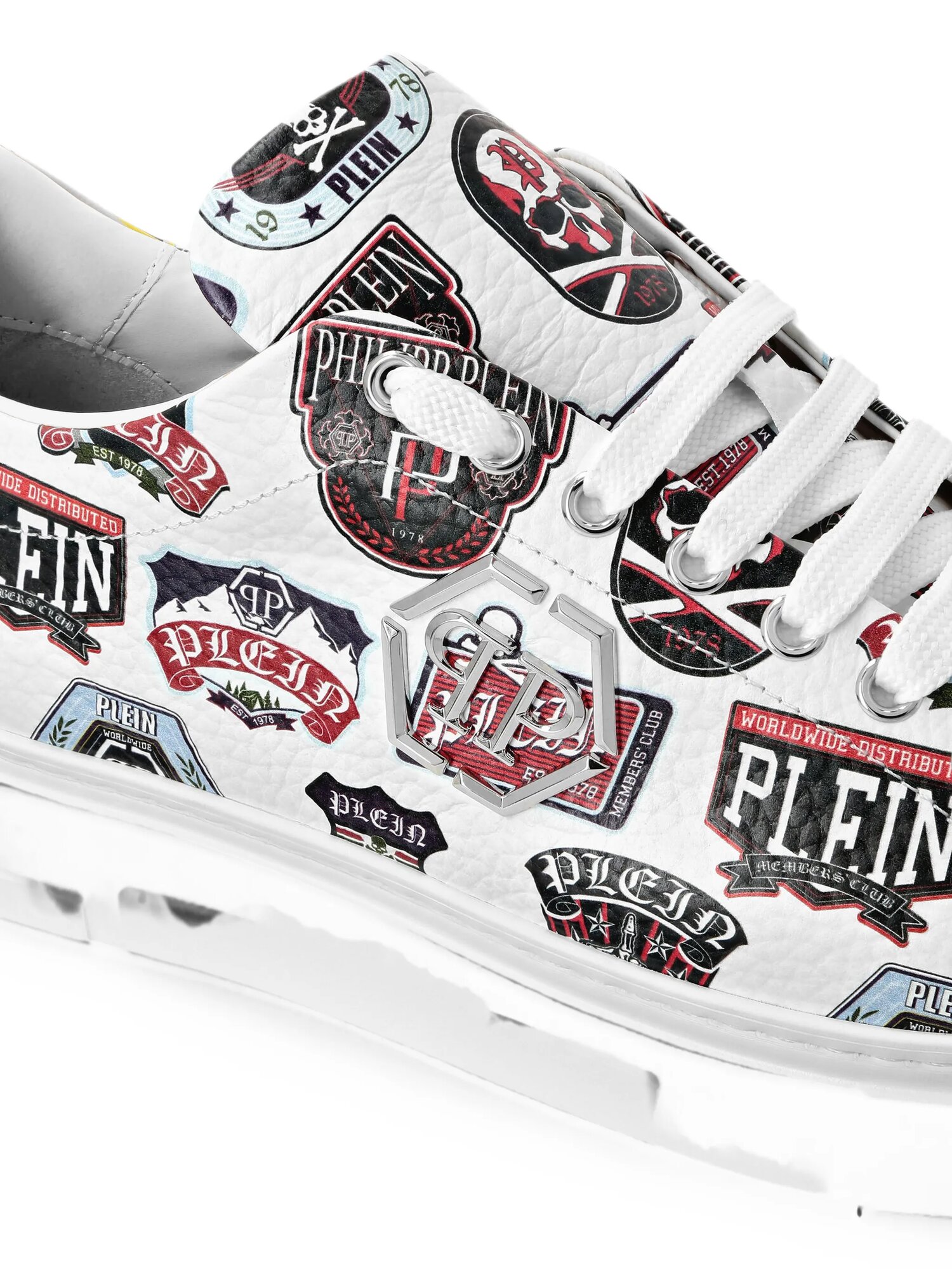 Кроссовки PHILIPP PLEIN Carson Patches, размер 40, бежевый/белый — фото 1