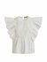 Блуза ESSENTIEL ANTWERP Lace-embroidered ruffled blouse, размер 36, белый