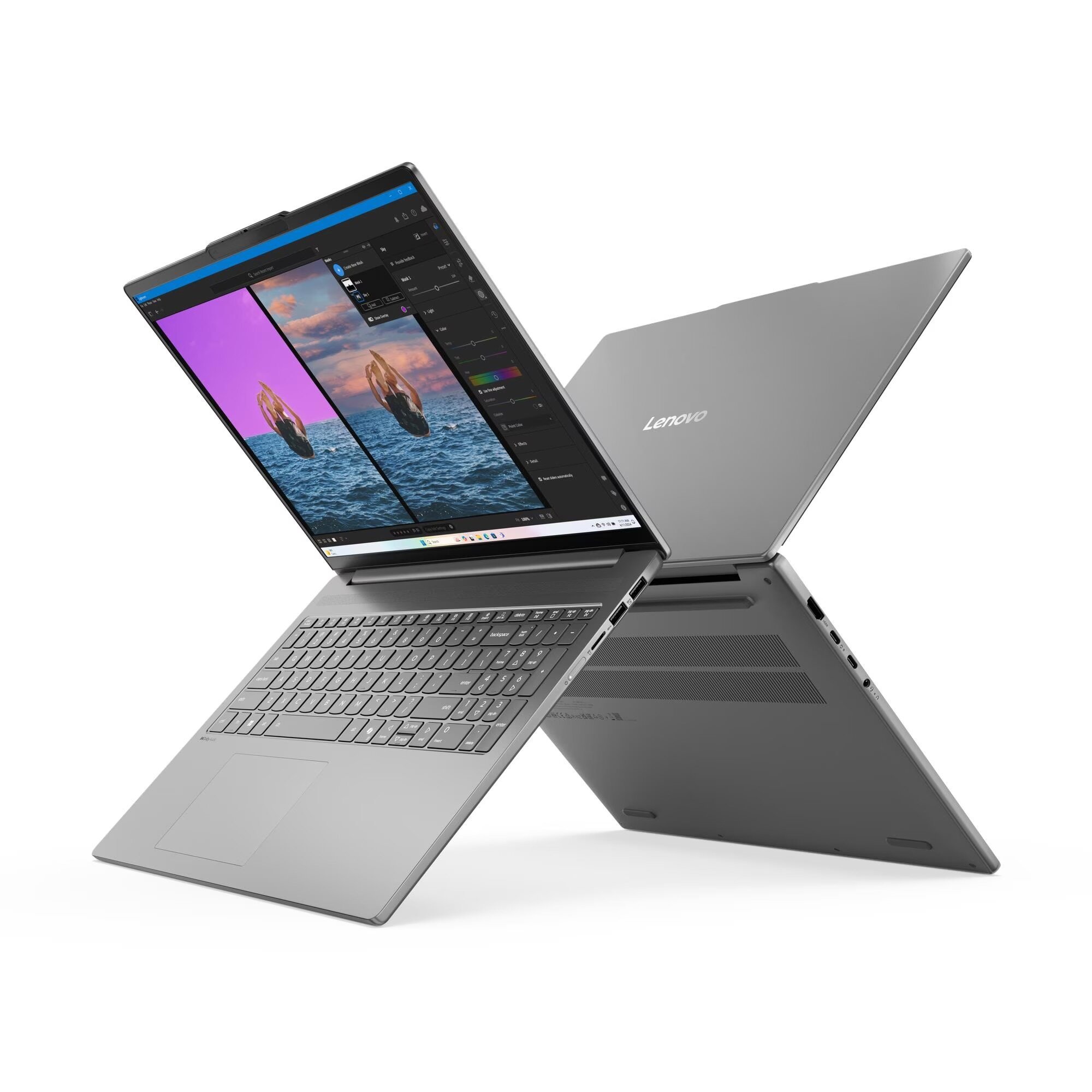 Ноутбук Lenovo IdeaPad Slim 5 16AHP10 83HW000CRK luna grey 16" OLED Ryzen 7 8845HS(3.8Ghz)/16384Mb/512PCISSDGb/noDVD/Int: AMD Radeon 780M/noOS
