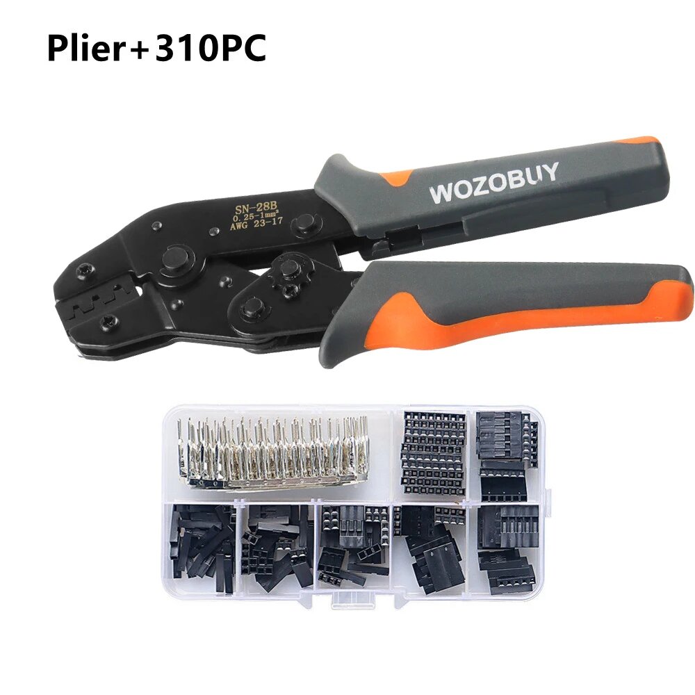 Обжимной инструмент WOZOBUY SN-28B, 310pcs, AWG23-16
