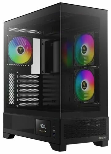 Компьютерный корпус GAMDIAS ATLAS M1 (16333-248A3-40000-G) черный - Midi Tower, ATX, USB 2.0 Type-A, USB 3.2 Gen 1 Type-A