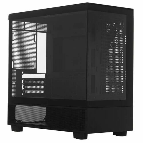 Компьютерный корпус 1STPLAYER MIKU Mi5 (Mi5-BK) черный - Mini Tower, Micro-ATX, USB 3.2 Gen 1 Type-A, USB 3.2 Gen 2 Type-C