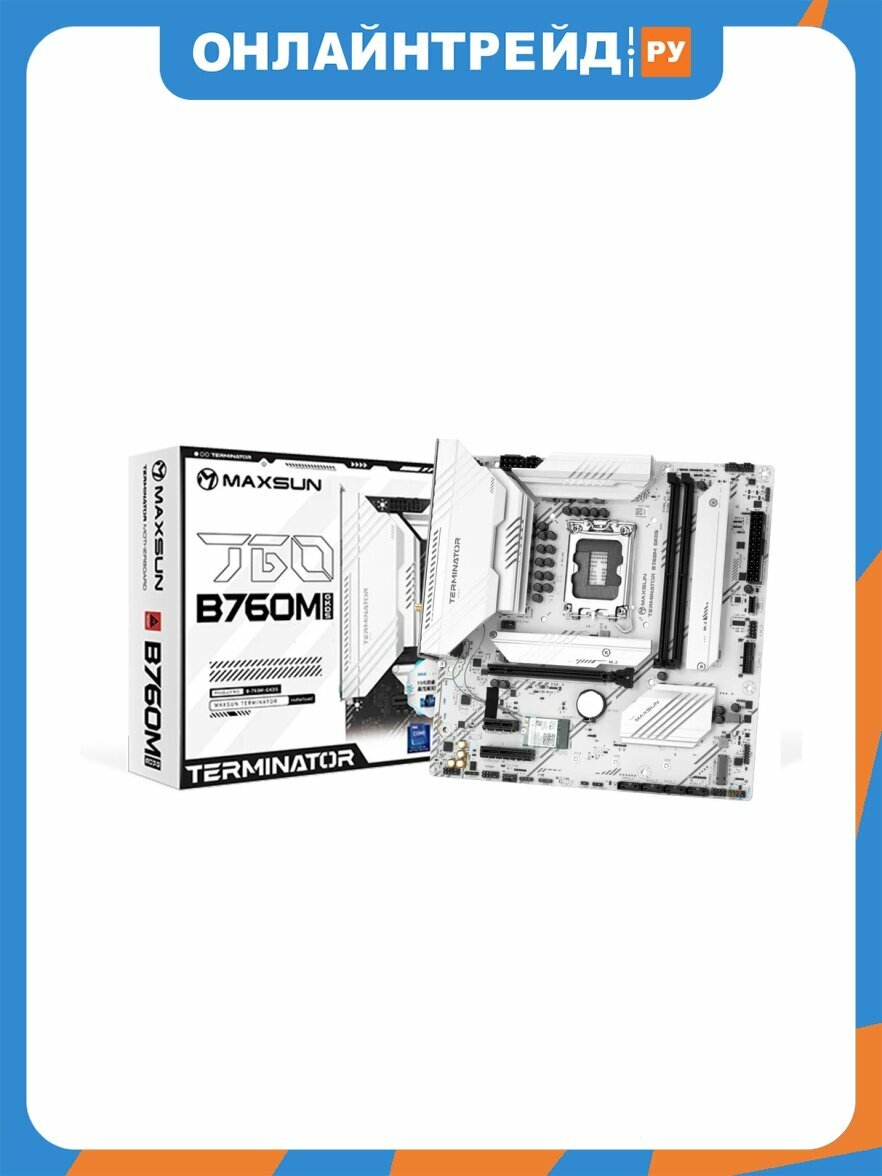Материнская плата Maxsun MS-Terminator B760M GKD5 ICE (LGA1700, mATX)